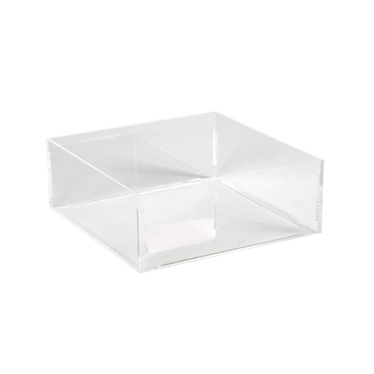 Acrylic Square Container - W200 x D200 x H100 - Retailers Market, Font ...